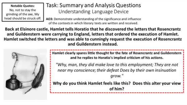 Literature Study: (23) Hamlet – Act 5 Scene 2 | Made By Teachers