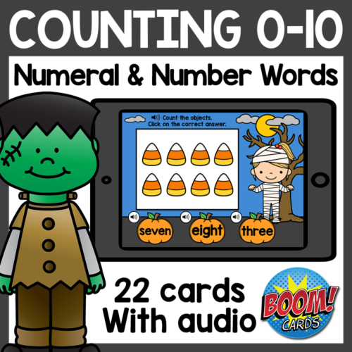 Counting to 10 Boom Cards | Halloween Boom Cards Distance Learning ...