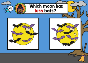 Comparing to 10 Boom Cards | Halloween Boom Cards Distance Learning ...