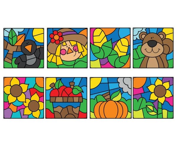 Fall Color by Code Math Facts BUNDLE - Made By Teachers
