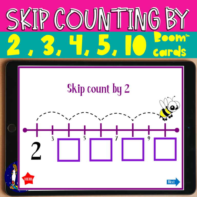 Skip Counting by 2, 3, 4, 5, 10 BOOM Cards | Distance Learning | Made ...