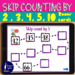 Skip Counting by 2, 3, 4, 5, 10 BOOM Cards | Distance Learning - Made ...