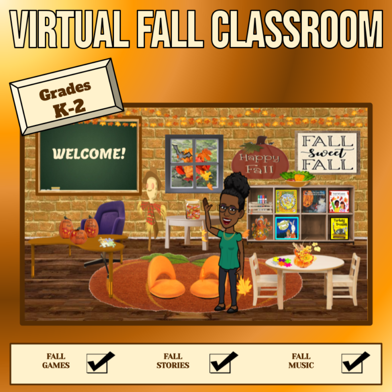 Virtual Fall Classroom for K-2 - Made By Teachers