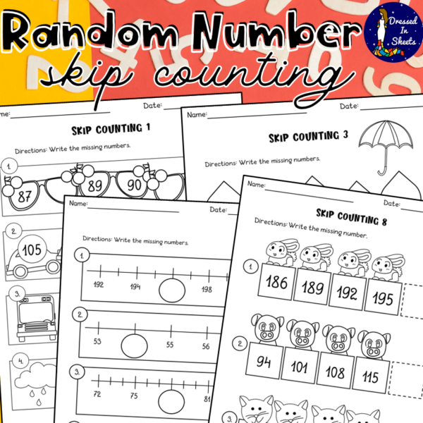 Random Number Skip Counting Up to 200 | Made By Teachers