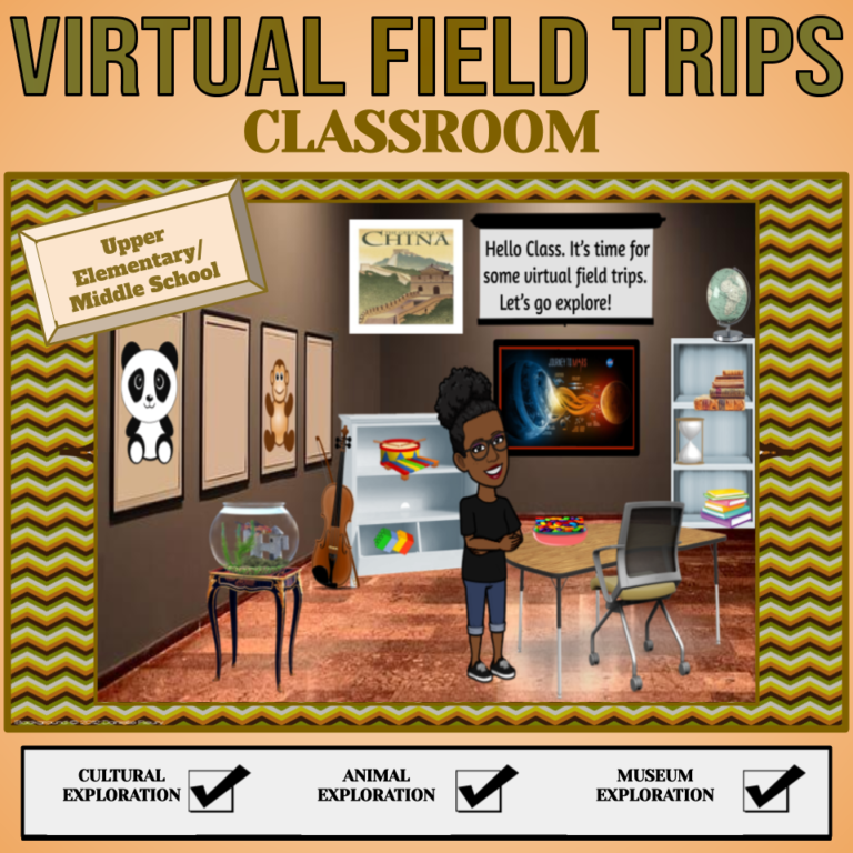 Virtual Classrooms Bundle for Middle Elementary | Made By Teachers
