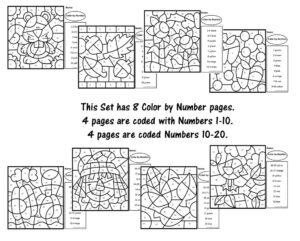 FALL COLOR BY CODE MATH FACTS BUNDLE | Made By Teachers