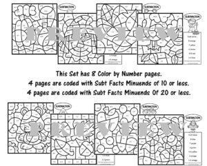 Fall Color by Code Math Facts BUNDLE | Made By Teachers