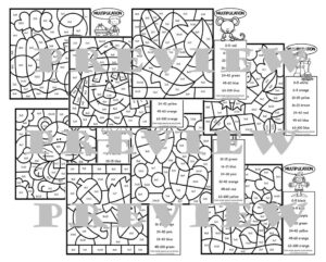 Fall Color by Code Math Facts BUNDLE | Made By Teachers