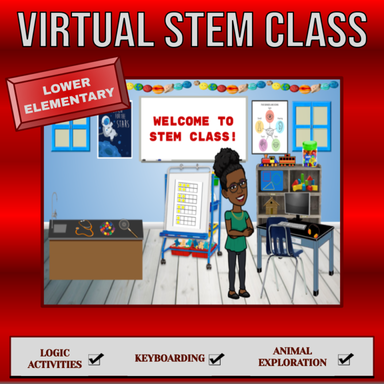 Virtual Classrooms Bundle for Lower Elementary | Made By Teachers