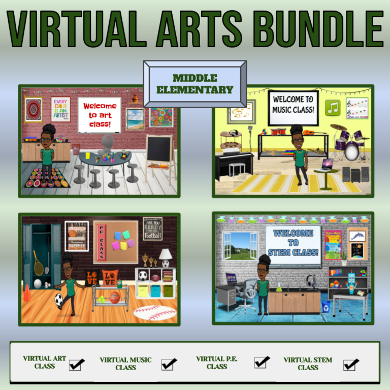 Virtual Arts Bundle for Middle Elementary - Made By Teachers