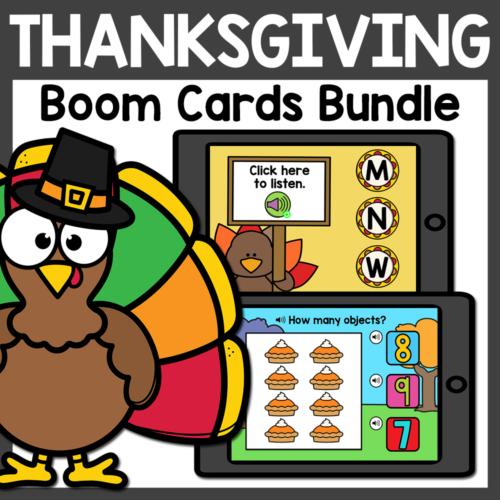 Thanksgiving Boom Cards Bundle | November Boom Cards Distance Learning ...