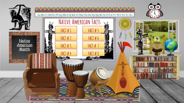 Bitmoji Classroom | Native American Heritage Month | 10 Slides | Made ...