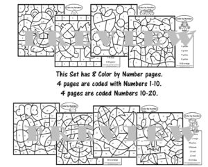 Fall Color by Number Addition Subtraction BUNDLE | Made By Teachers