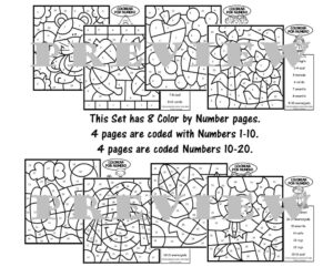 Spanish Fall Color by Number Math Facts BUNDLE | Made By Teachers