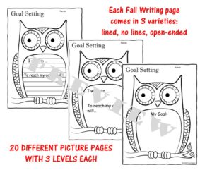 Fall Goal Setting - Made By Teachers