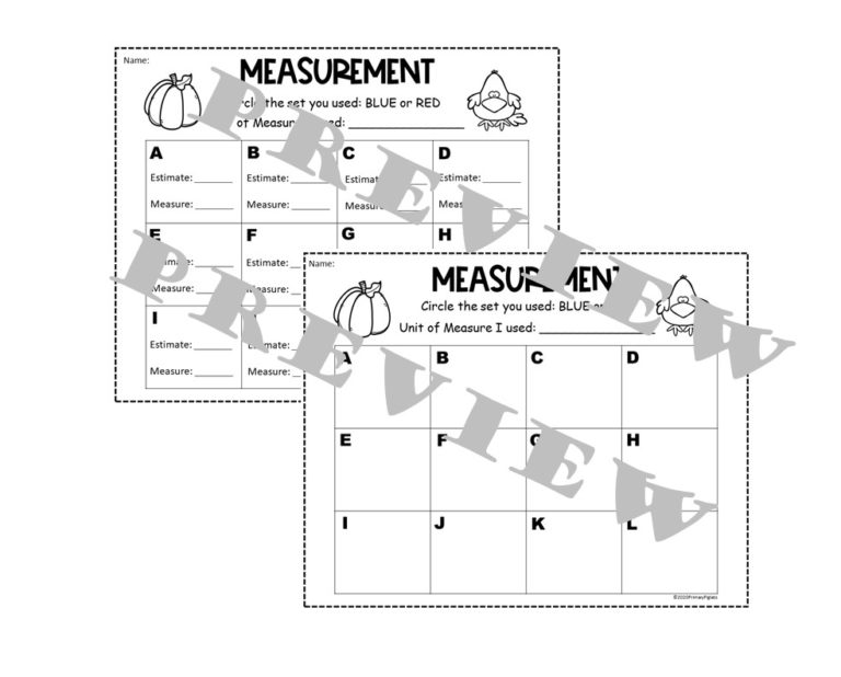Fall Measurement Activities - Made By Teachers