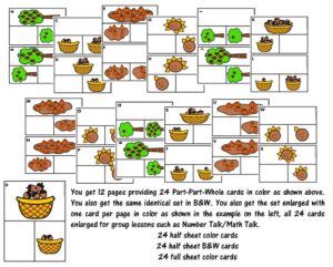 Fall Addition Part Part Whole Flashcards | Made By Teachers