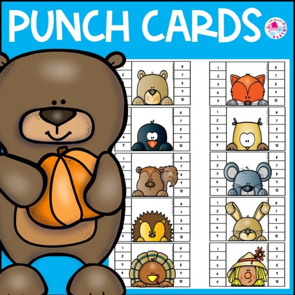 Fall Punch Cards Behavior Management - Made By Teachers
