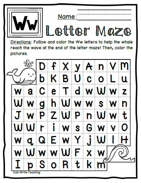 Alphabet Activities - Letter W Centers Activities - Made By Teachers
