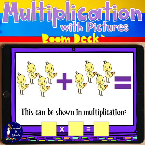 Multiplication with Pictures BOOM Cards | Made By Teachers