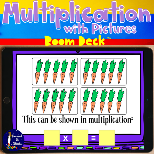 Multiplication with Pictures BOOM Cards | Made By Teachers