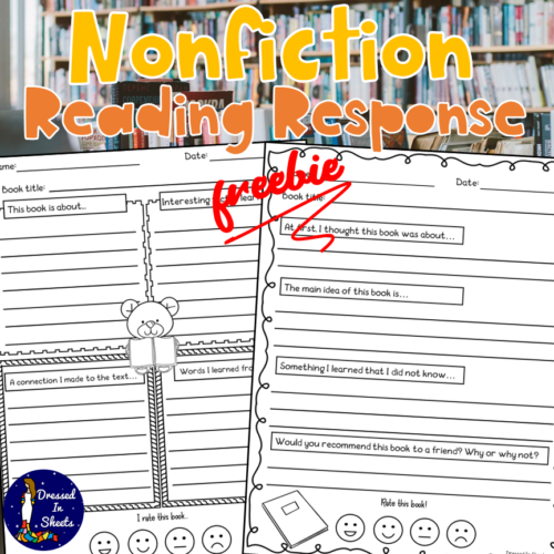 FREEBIE - Nonfiction Reading Response Sheets | Made By Teachers