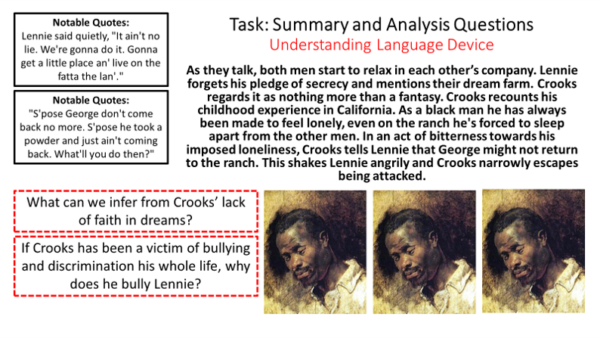 Literature Study: (6) Of Mice and Men – Chapter 4 | Made By Teachers