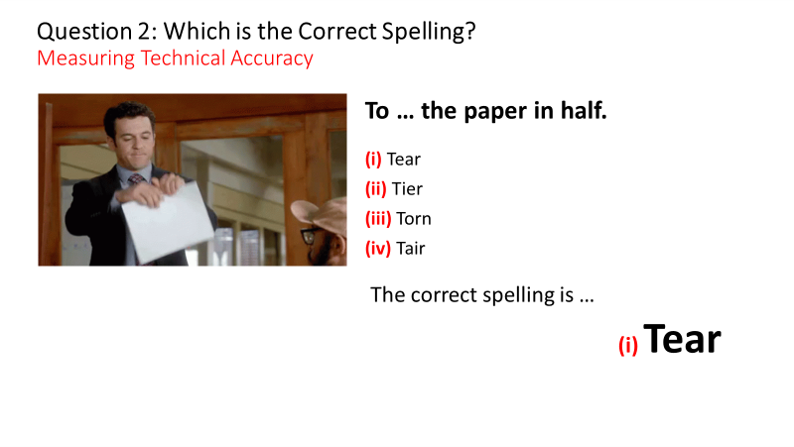English Literacy: (1) Literacy Test – Establishing Existing Knowledge ...