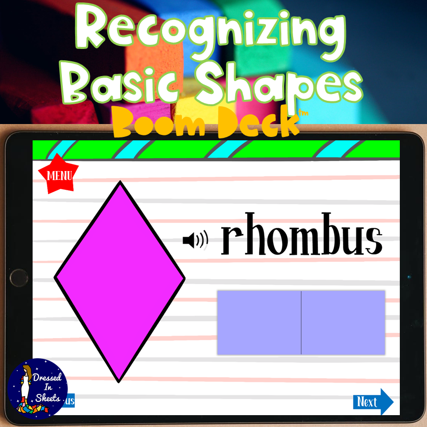 Recognizing Basic Shapes English and Spanish BOOM Cards | Made By Teachers