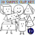 3D Figures Clip Art - Made By Teachers