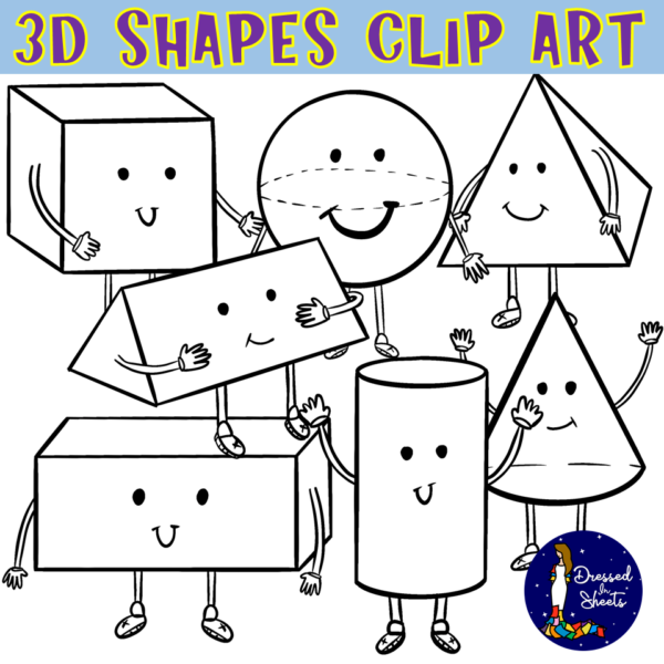 3D Figures Clip Art | Made By Teachers