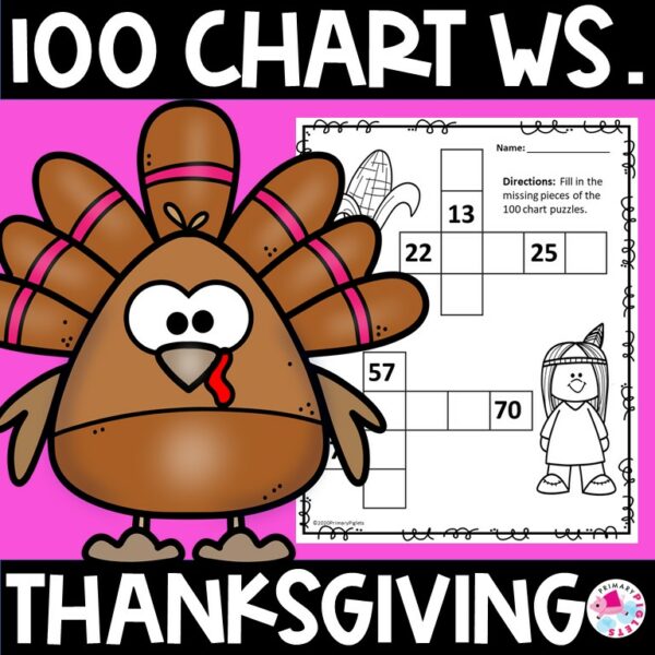 Thanksgiving 100s Charts Worksheets - Made By Teachers