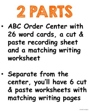 Thanksgiving ABC Order Worksheets - Made By Teachers