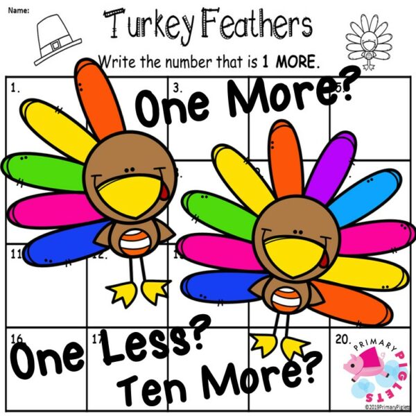 Thanksgiving Math Center Addition and Subtraction | Made By Teachers