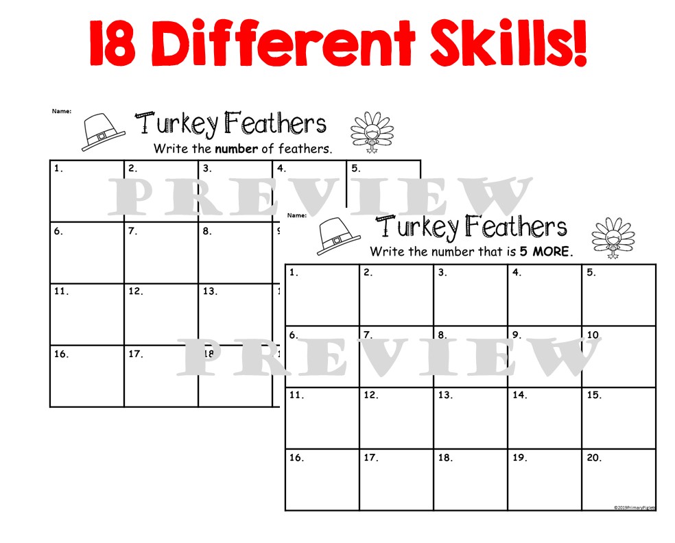 Thanksgiving Math Center Addition and Subtraction | Made By Teachers