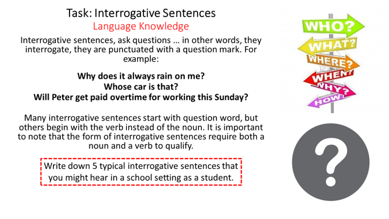English Literacy: (9) Sentence Types | Made By Teachers