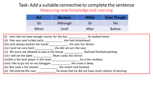 English Literacy: (14) Connectives - Made By Teachers