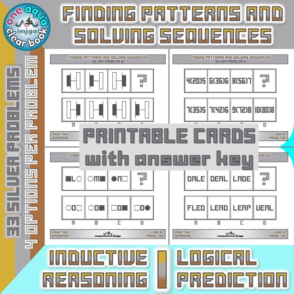 Silver Logical Reasoning Cards - Made By Teachers