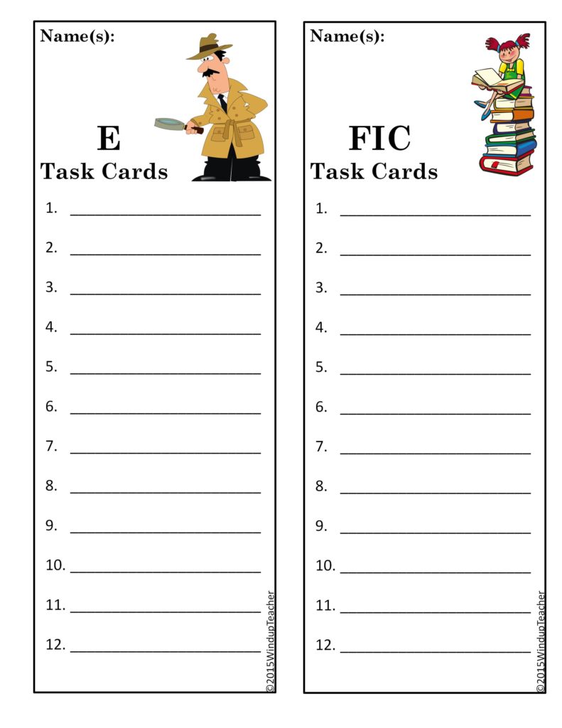 Call Number Scavenger Hunt Task Cards for Library *Editable!! | Made By ...