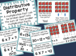 Distributive Property of Multiplication Worksheet Posters Task Cards ...