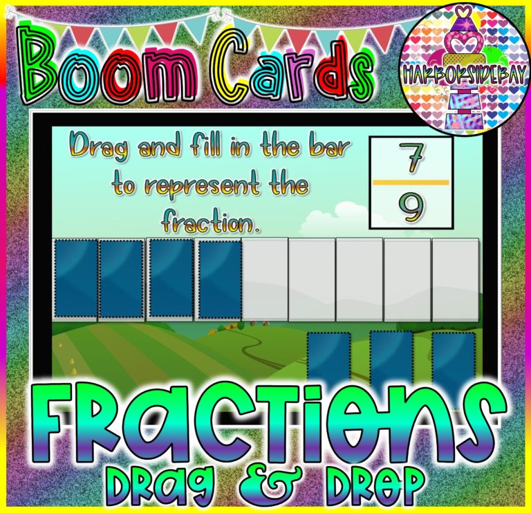 Fill in the Fraction | BOOM Cards | Made By Teachers