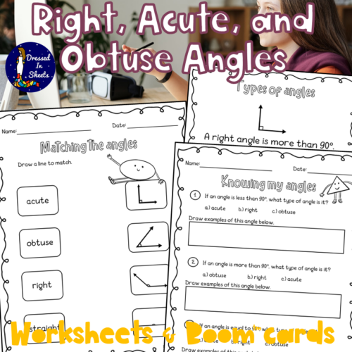 Right, Acute, and Obtuse Angles BOOM Cards | Made By Teachers