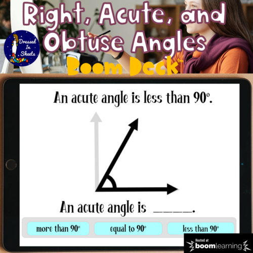 Right, Acute, and Obtuse Angles BOOM Cards | Made By Teachers