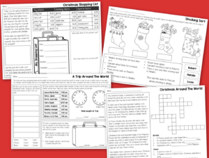3rd Grade CHRISTMAS Activities No-Prep Math & Reading Holiday ...