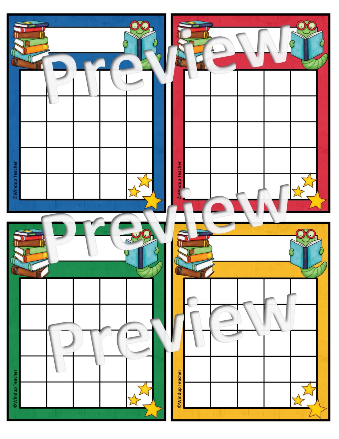 Bookworm Reading Sticker Charts - Made By Teachers