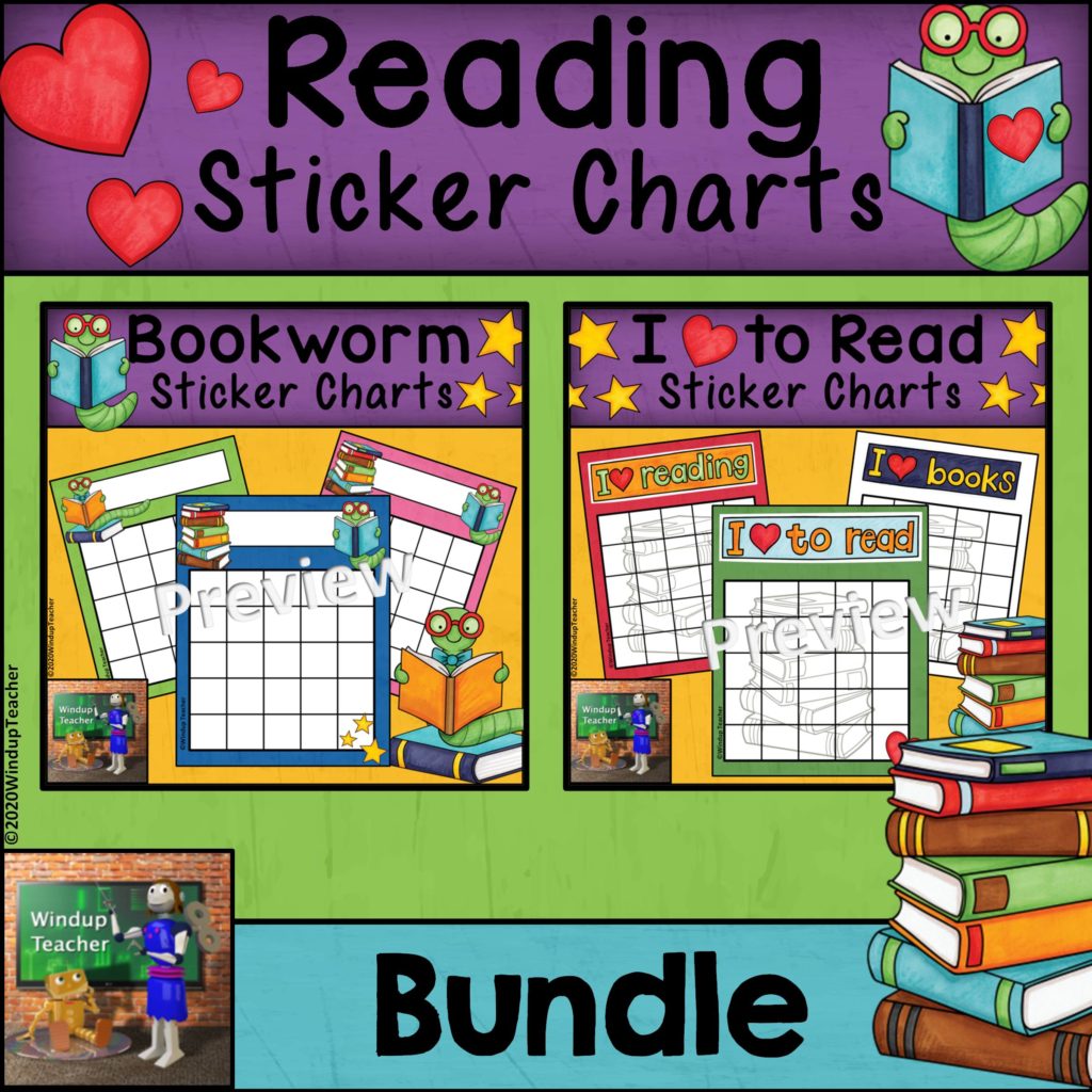 Reading Sticker Charts | BUNDLE - Made By Teachers