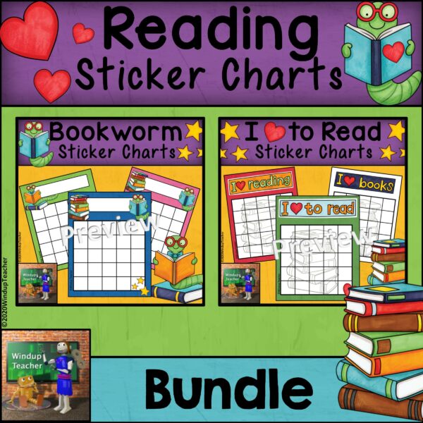 Reading Sticker Charts | BUNDLE | Made By Teachers