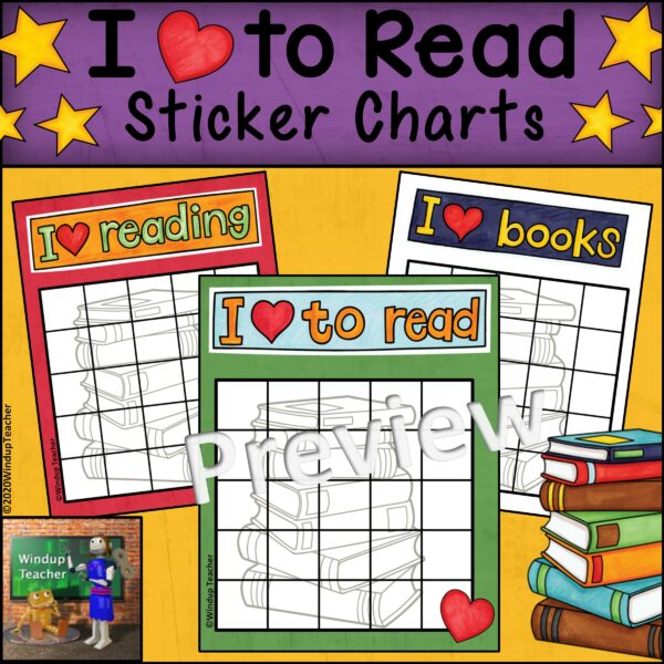 Reading Sticker Charts | BUNDLE | Made By Teachers