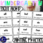 Kindergarten Sight Word Writing Practice - Made By Teachers