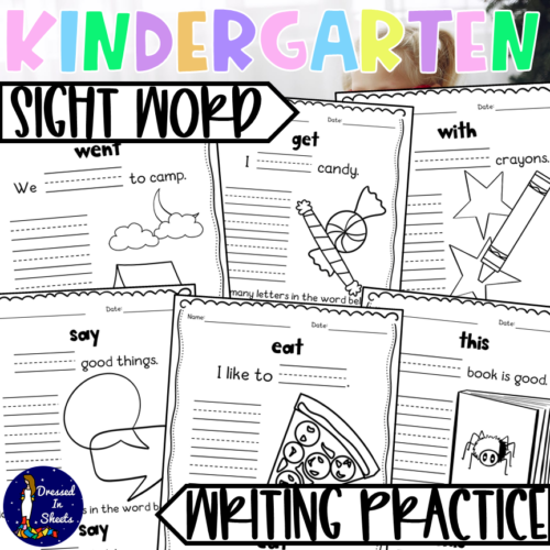 Kindergarten Sight Word Writing Practice - Made By Teachers
